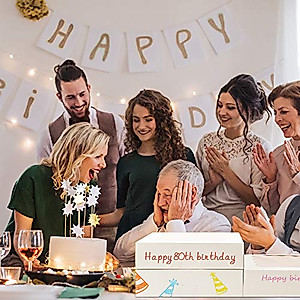 Moretoes 30pcs 8x8x2.5 Inches White Bakery Boxes Cake Boxes Pastry Boxes with Window for Cookies, Donuts, Chocolate Strawberries and Pie