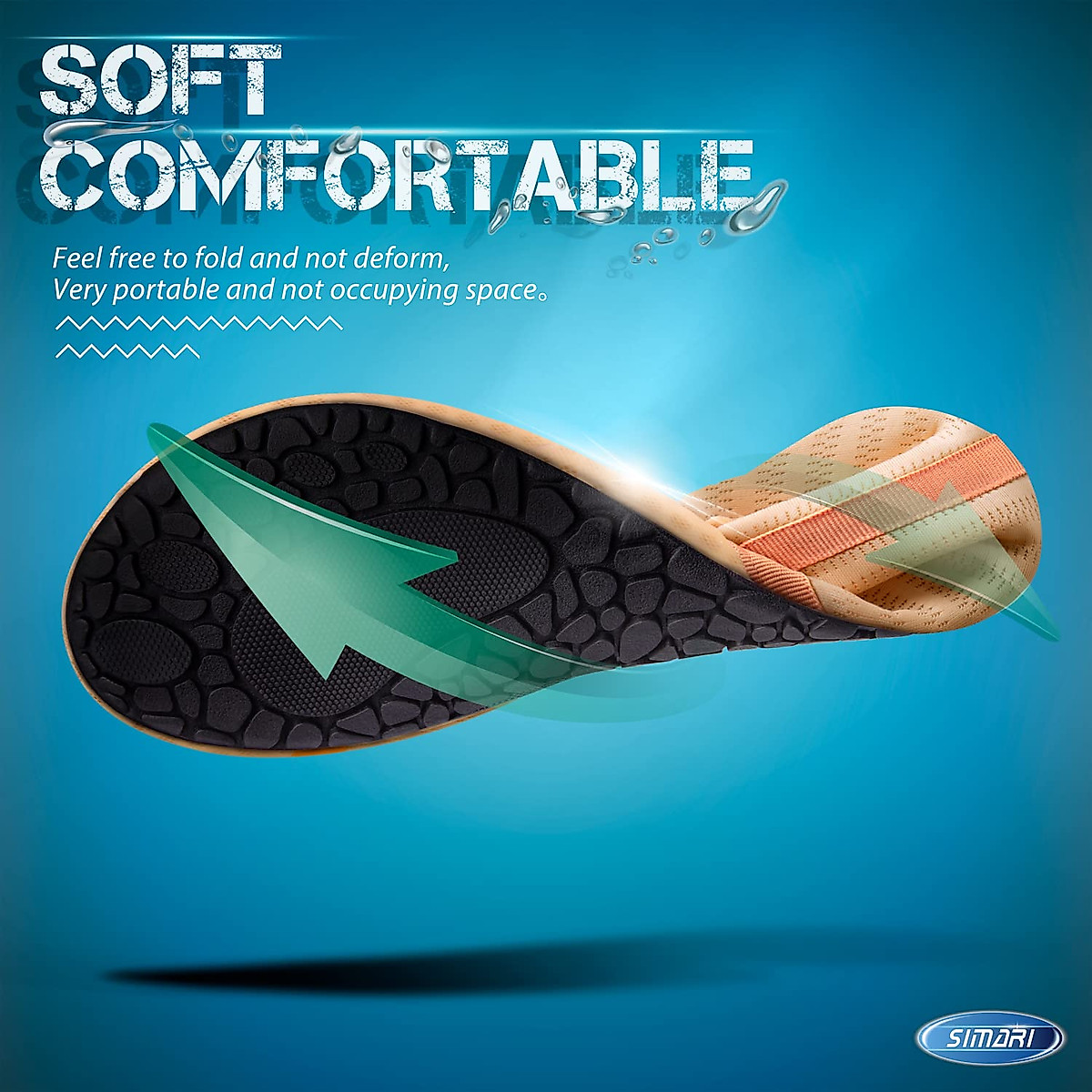 SIMARI Water Shoes for Women Men Aqua Socks Swim Surf Beach Barefoot Yoga Travel Camping Essentials Kayak Boat Accessories Quick-Dry Non Slip Adult Youth SWS002