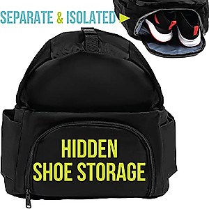 Athletico Basketball Bag - Large Basketball Backpack for Men & Women - Volleyball & Soccer (Black)