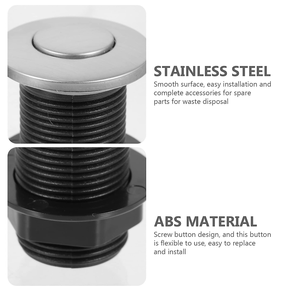 1 Set Pneumatic Switch Garbage Disposal Hose Disposal Button and Bathtub Air Bathtub Supplies Air for Garbage Disposals Garbage Disposal Air Food Air for Garbage Disposal