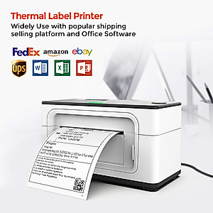 MUNBYN Thermal Printer for Shipping Labels [Upgraded 2.0] Label Printer for Small Business Compatible with Amazon, Etsy, Ebay, Shopify, FedEx, UPS, USPS