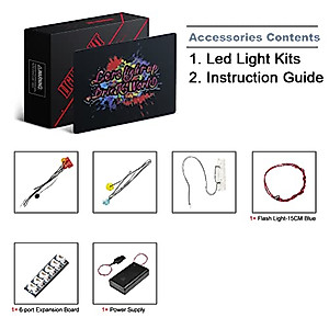 BrickBling Light Kit for Lego Minecraft The Ruined Portal 21172 Building Kit, LED Lighting for Lego Minecraft Set (No Model, Only Lights)