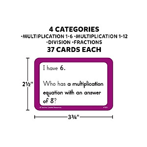 Teacher Created Resources I Have... Who Has...? Math Games Grade 3-4 (7819)