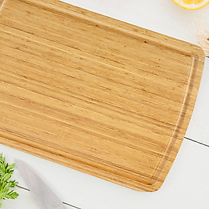 Fashionwu 76 cm Extra Large Bamboo Cutting Board for Kitchen, 30 x 20 Inch Large Wooden Cutting Boards with Juice Groove, Thick Butcher Block Cutting Board for Meat Vegetables, Large Charcuterie Board