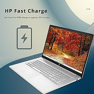 HP 17.3'' FHD （1920 x 1080） Business Laptop, Intel Core i5-1235U, 16GB RAM, 1TB PCIe SSD, Intel Iris Xe Graphics, Backlit Keyboard, HD Camera, Bluetooth, Win 11 Pro, Silver, (renewed)