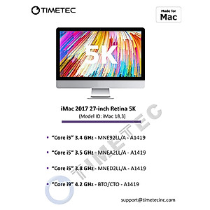 Timetec 32GB KIT(2x16GB) Compatible for Apple 2017 iMac (27-inch w/Retina 5K, 21.5-inch w/Retina 4K / Non-Retina 4K) DDR4 2400MHz PC4-19200 SODIMM MAC RAM Upgrade for iMac 18,1 / iMac 18,2 / iMac 18,3