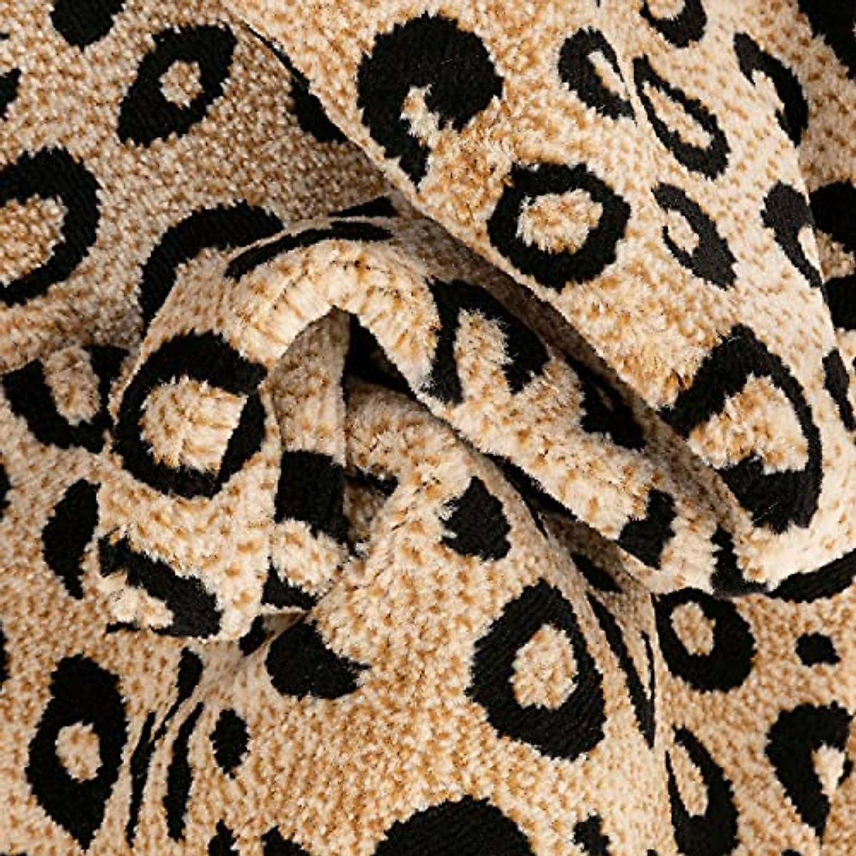 Well Woven Dulcet Leopard Black Ivory Animal Print 7'10" x 9'10" Area Rug