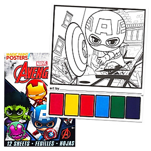 Marvel Avengers Drawing and Painting Set for Kids - Avengers Gift Bundle with Coloring Book, Coloring Utensils, Paints, Stickers, and More (Marvel Crafts)