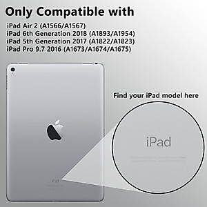 VOFUOE for iPad 9.7 Case 2018 for iPad 6th Generation Cases Butterfly Kickstand Pencil Holder, for iPad 5th Gen 2017 Case 2 in 1 Heavy Duty Rugged Cover for Kids Girls, Pink