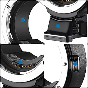 Lens Mount Adapter EF-EOS R Auto-Focus Lens Converter Control Ring for EF/EF-S Lens to Canon EOS R RP R3 R5 R50 R6 R7 R8 R10 Cameras