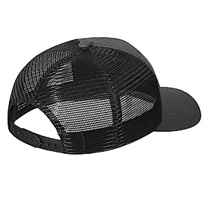 SIBOSHA American Flag Trucker Hat - Baseball Cap for Men & Women, Breathable Mesh, Adjustable Snapback Closure Dark Gray/Black