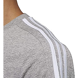 adidas Men’s Essential Colorblock Tee, Medium Grey Heather/Legend Ink/White, Medium
