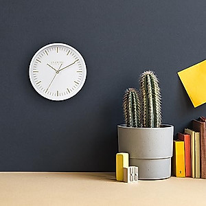 La Crosse Clock 404-3715 6-inch Etta Metal Wall/Table Silent Quartz Clock