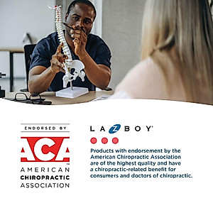 La-Z-Boy Delano Big & Tall Executive Office Chair | High Back Ergonomic Lumbar Support, Bonded Leather, Brown | 45833 model