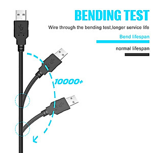 Xahpower 5 in 1 USB Charger Cable Cord for Nintendo NDS Lite/Wii U/New 3DS(XL/LL),3DS(XL/LL),2DS,DSi(XL/LL),NDS/GBA SP(Gameboy Advance sp),PSP 1000 2000 3000