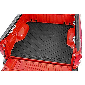 Rough Country Rubber Bed Mat for 2019-2022 Ram 1500 | 5'7" Bed - RCM685 - Black