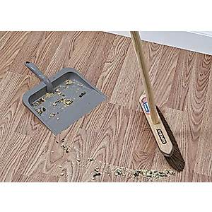 Superio Kitchen and Home Horsehair Broom With Wood Handle, Fine Premium Bristles - Heavy Duty Household Broom Easy Swiping Dust And Wisp Floors And Corners