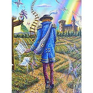 Joseph KALIHER (Texas 1970) PARABLE OF THE SOWER OF MEMES OIL on CANVAS cm 40x60