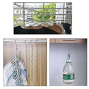 LERTREE 50cm Space Saving Hanger Chains Stainless Steel Closet Hanger Organizer Magic Chains for Home and Office (4)