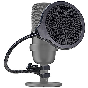 HyperX SoloCast Mic Pop Filter - Professional 4 Inch 3 Layers Metal Windscreen Pop Screen Compatible with HyperX SoloCast Microphone by YOUSHARES