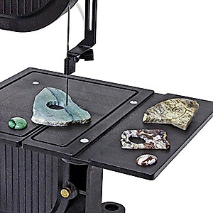 Inland Craft DB-100 Tabletop Band Saw Machine | Wet Saw Glass Stone Plastic Coral | Includes Diamond Band Saw Blade