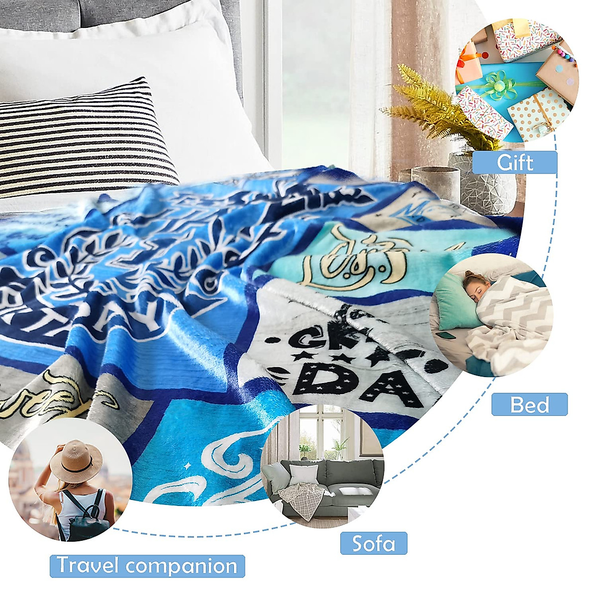 15 Year Old Girl Boy Gifts for Birthday Throw Blanket 50”x60”, 15th Birthday Gifts for Girls Boys, Coolest Gifts For 15 Year Old Boys, Quinceanera Gifts, 15th Birthday Decorations for Girls Boy