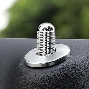 BESULEN Car Door Lock Pin, Aluminum Alloy Inner Door Lock Knobs Pin Stick Cover, 4 Pieces Car Door Lock Pull Knobs, Car Interior Modification Accessories Universal for SUV Pickup Truck