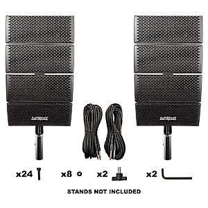 Earthquake Sound DJ-Array Gen2 4x4" Line Array Loudspeaker System, Set of 2, Black