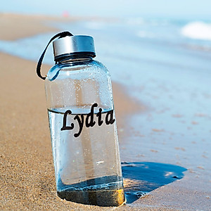 Spakon 8 Sheets Vinyl Letter Stickers Self Adhesive Alphabet Stickers Mailbox Letters Numbers Decals for Crafts Sign Notebook Classroom Decor(1 Inch,Black)