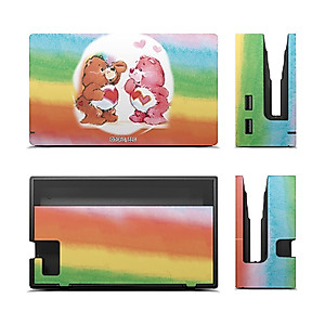 Head Case Designs Officially Licensed Care Bears Rainbow Classic Vinyl Sticker Gaming Skin Decal Cover Compatible With Nintendo Switch Console & Dock