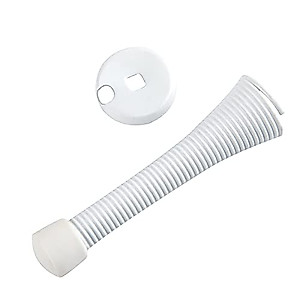 Amazon Basics Spring Door Stop - White, 12-Pack