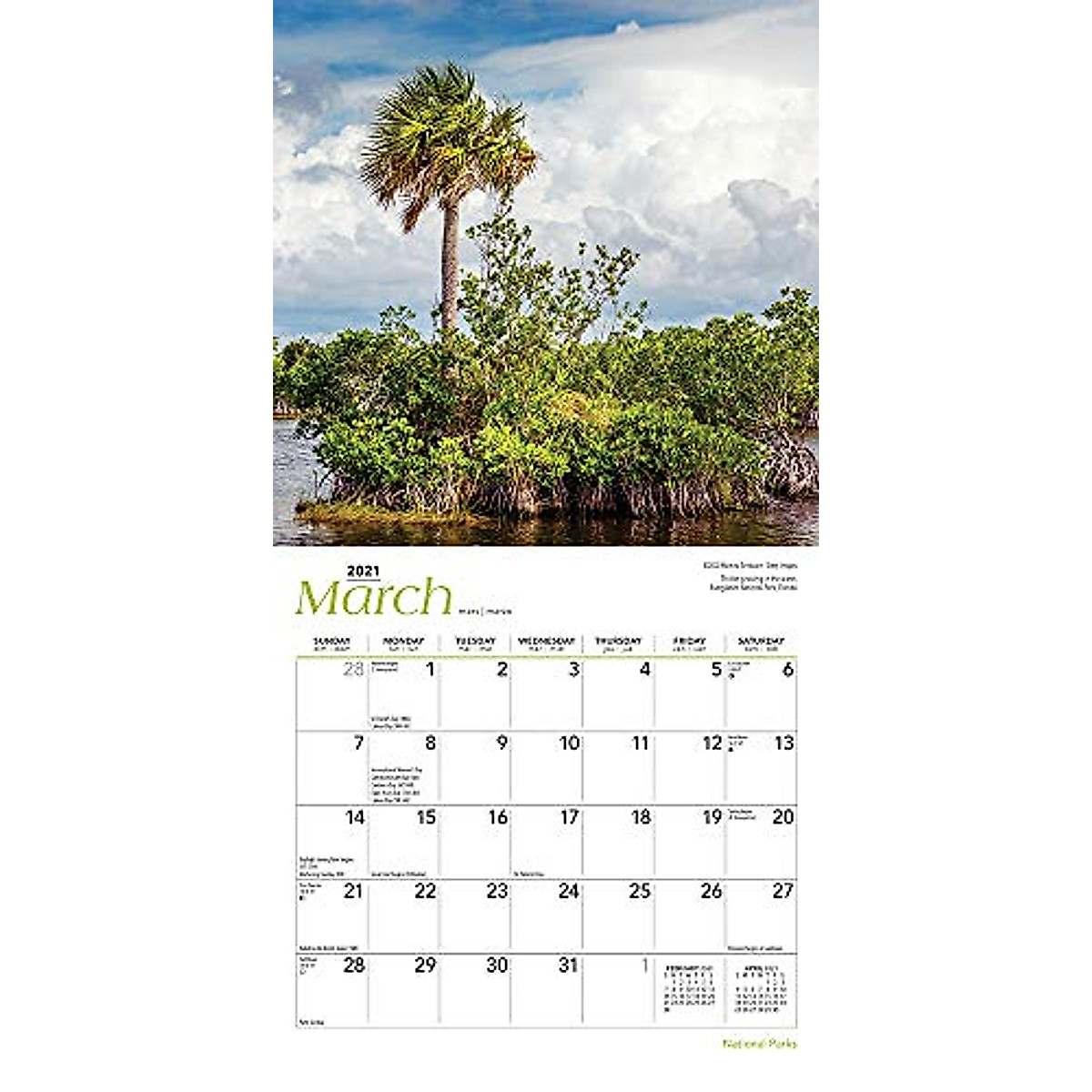 National Parks 2021 Calendar