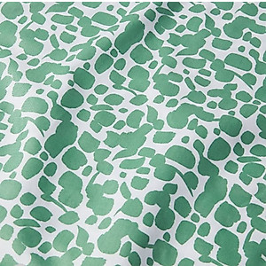 Room Essentials Microfiber Sheet Set Brushed Green White - Twin/Twin XL