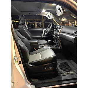 BRISHINE White LED Interior Light Kit for Toyota RAV4 2006 2007 2008 2009 2010 2011 2012 2013 2014 2015 Super Bright 6000K Interior LED Light Bulbs Package + License Plate Lights and Install Tool