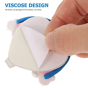 Cabilock 6pcs Cloud Rainbow Hook Heavy Duty Hooks Hat Hooks Coat Hooks Heavy Duty Storage Hooks Hanging Hook for Wall Heavy Duty Wall Hooks Backpack PVC Decorative Wall Key Office