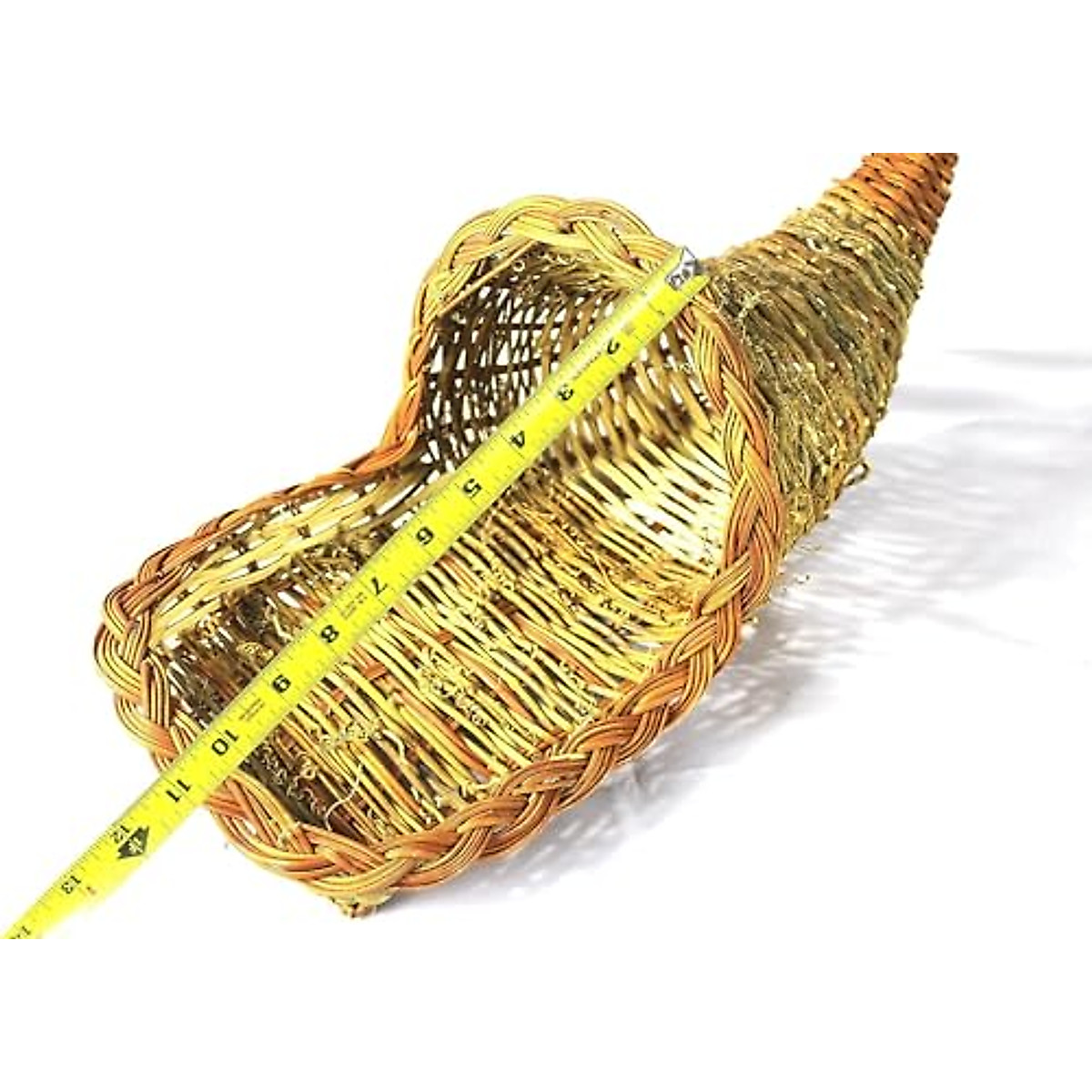 cornucopia basket for thanksgiving decor. (19'' cornucopia)