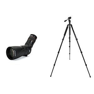 Celestron Hummingbird 56mm Angled Spotting Scope Bundle with Tripod and Accessories