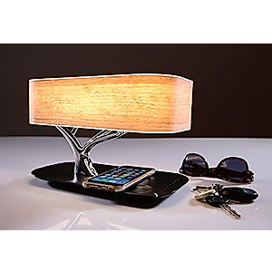 Sharper Image Bonsai Bluetooth Speaker Lamp with Wireless Charging Pad