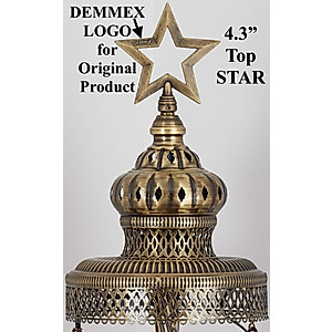 DEMMEX (16 Colors) 2020-3 Big Globes Magnificent Handmade Turkish Moroccan Mosaic Tiffany Table Desk Bedside Lamp Lampshade Night Accent Mood Light for North American Use, 31" Height (Customizable)