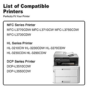 DR223 DR-223BK/C/M/Y High Yield Drum Unit YOINE Compatible Replacement for Brother DR223 DR 223 MFC-L3770CDW L3710CW L3750CDW HL-3210CW 3230CDW 3270CDW Printer, 4 Pack
