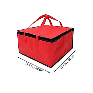 Thermal Food Bag Insulated Food Delivery Bag Insulated Pizza Delivery Bags Grocery Shopping Bags Thermal Tote Cooler Keep Food Warm Catering Bags for Seafood Cake Hot Food