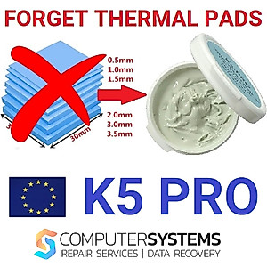 K5 PRO Viscous Thermal Paste for Thermal pad Replacement 20g (Apple iMac, Sony PS4 & PS3, Xbox, Acer Aspire etc)