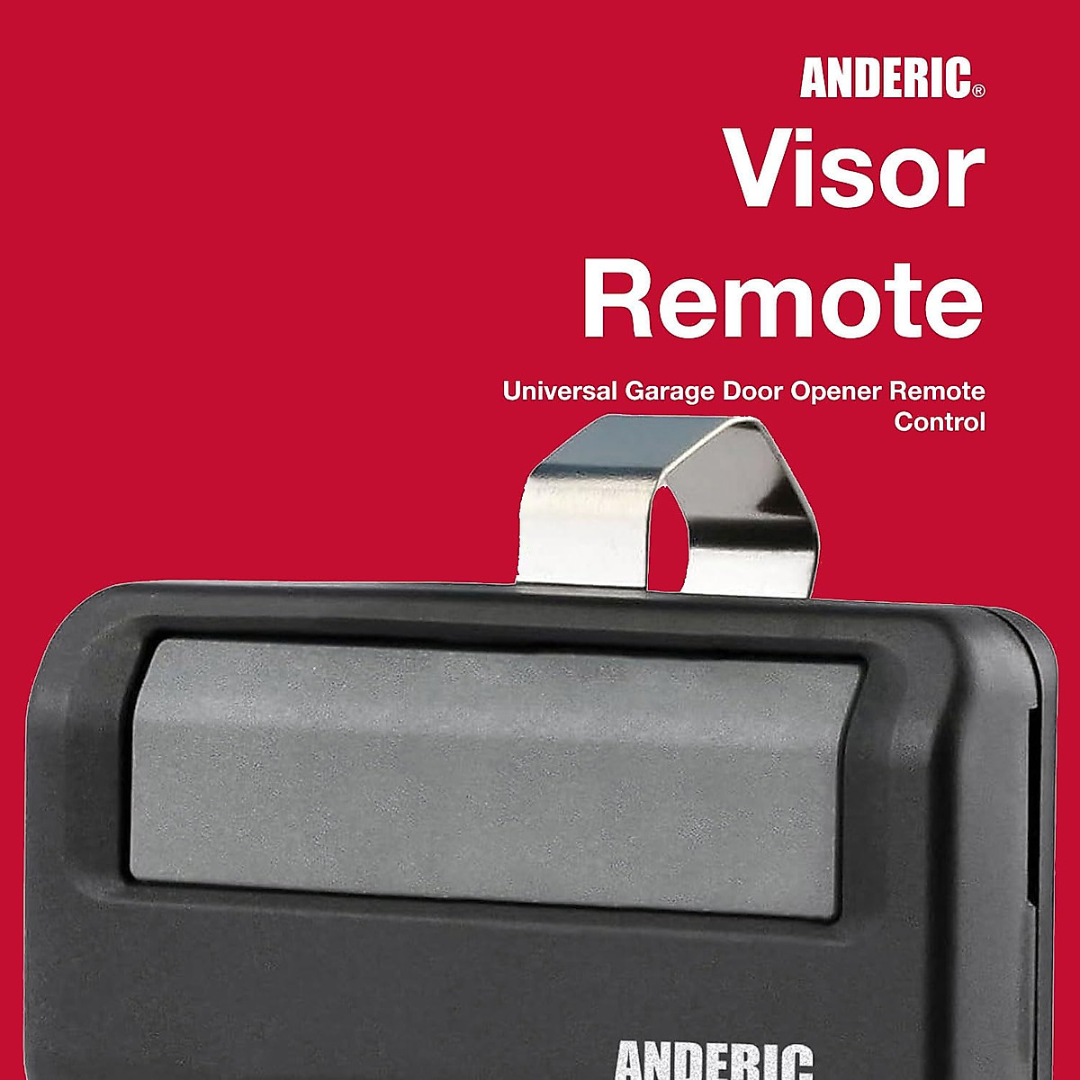 Anderic 891LM Garage Door Remote for Liftmaster 891LM Openers with Yellow Learn Key - Single Button Vizor Remote