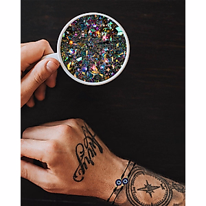 VIUJUH Evil Eye 7 Knot Bracelet with Hand Painted Evil Eye on a Hand Woven Adjustable Bracelet String Amulet for Women Men Little Boys & Girls (Black)