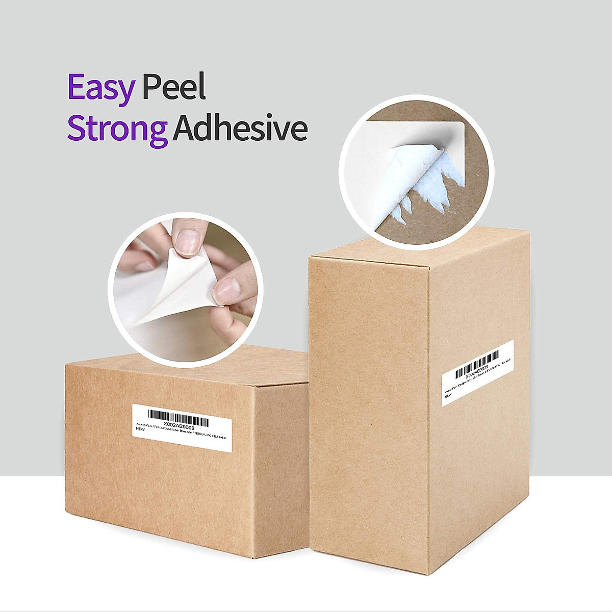 AveneMark 12 Rolls 3" x 1" Direct Thermal Labels for Barcodes Postage Address Shipping Labels Compatible with Rollo & Zebra Desktop Printers Adhesive - 1300Pcs/Roll