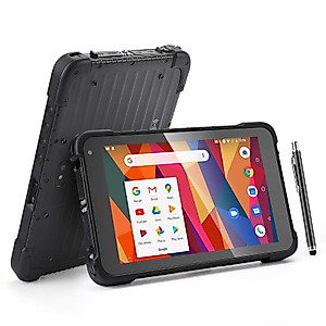 MUNBYN 2023 New Rugged Android Tablet with Zebra 2D SE2707 Scanner and New Rugged Android Tablet, 8-inch Rugged Tablet Android 10 Industrial 700 nits