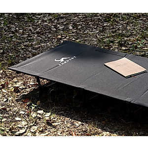 SMLFIT Compact Camping Cot Backpacking Ultralight Folding Lightweight Cot Easy Set Up Heavy Duty for Outdoor Hiking Travel Beach Army