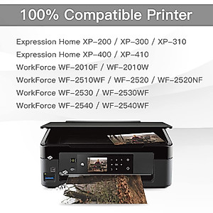 BeOne 200XL Ink Cartridges Replacement Remanufactured for Epson T200 T200XL to Use with Workforce WF-2520 WF-2530 WF-2540 Expression Home XP-200 XP-300 XP-310 XP-400 XP-410 (5-Pack; 2BK, 1C, 1M, 1Y)