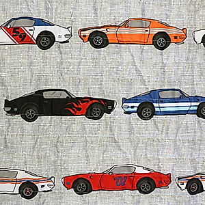Lush Decor Lush Décor Race Cars Sherpa Throw Blanket, 60" x 50", Blue & Orange