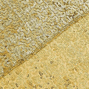 Sugargirl Gold Sequin Backdrop Curtain 2 Panels 2FTx8FT Glitter Gold Background Drapes Sparkle Photography Backdrop for Party Wedding Birthday Wall Decoration